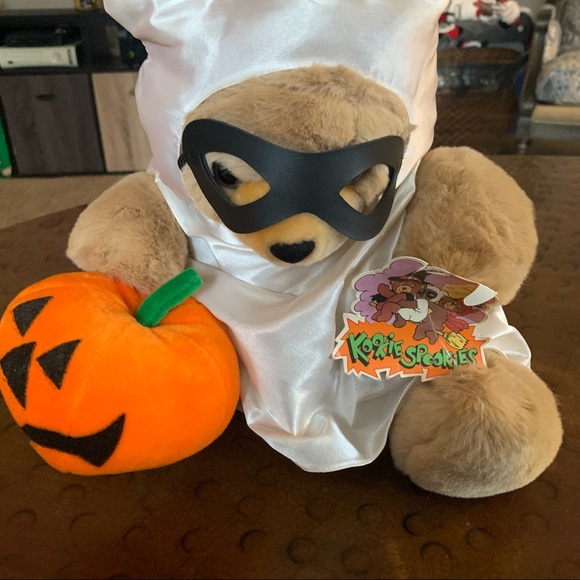 Source Unknown | Toys | Vintage 989 Kookie Spookie Ghost Plush Bear 18 ...